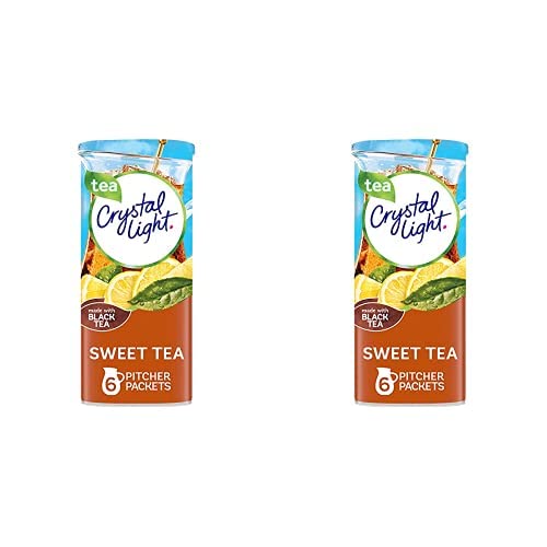 Crystal Light Sweet Tea Drink Mix, 1 count (Pack of 2) (contains 6 pitcher packets each)