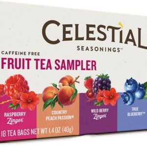 Celestial Seasonings Herbal Tea Flavor Bundle: 2 Boxes; Herbal, Fruit Tea Sampler