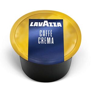 lavazza blue single espresso caffe crema coffee capsules, value pack, blended and roasted in italy, sweet blend from its aromatic notes of biscuits and jasmine,100% arabica, 100 count