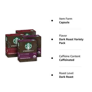 Starbucks by Nespresso Dark Roast Variety Pack Coffee (32-count single serve capsules, compatible with Nespresso Vertuo Line System)