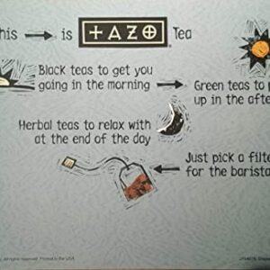 Tazo Tea Bags Sampler Variety Gift Box with By The Cup Honey Sticks, 10 Different Flavors, 20 Count