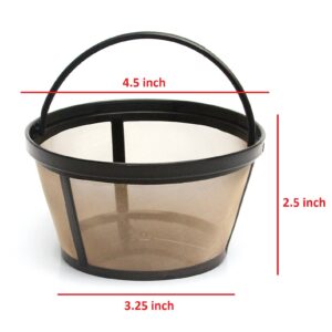 GOLDTONE Reusable 8-12 Cup Basket Coffee Filter fits Black and Decker Makers and Brewers, Replaces your Paper Coffee Filters, BPA-Free