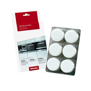 miele descaling tablets for coffee machines, steam ovens, ovens, ranges, 6 count