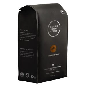 kicking horse coffee, 454 horse power, dark roast, whole bean, 2.2 lb