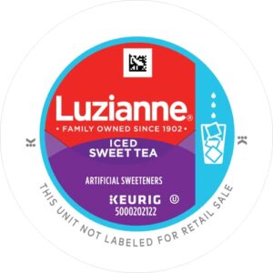 luzianne sweet iced tea, single serve k-cup pods, 12 count