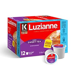 Luzianne Sweet Iced Tea, Single Serve K-Cup Pods, 12 Count