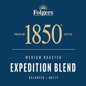 Folgers 1850 Expedition Blend Medium Roast Coffee, 60 Keurig K-Cup Pods