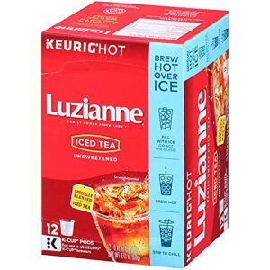 Luzianne Unsweetened Iced Tea, Single Serve K-Cup Pods, 12 Count