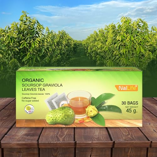 NalLife Organic Soursop Graviola Leaves Tea Pack of 30 Bags