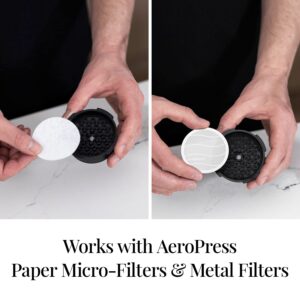 AeroPress Flow Control Filter Cap, No Drip Filter Cap for AeroPress Portable Espresso-Style Coffee Maker, Specialty Method Coffee Maker