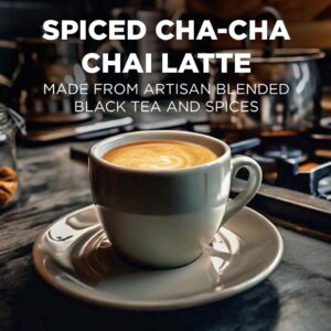 Maud's Spiced Chai Tea Latte, 18ct. Solar Energy Produced Recyclable Single Serve Tea Pods - 100% California Tea Leaves, KCup Compatible