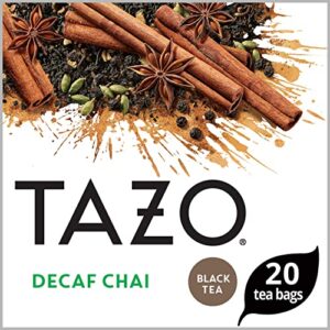 TAZO Decaffeinated Chai Tea Bags, 20 Count (Pack of 6)