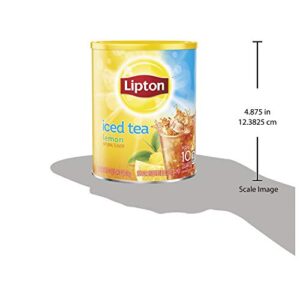 Lipton Lemon Iced Tea Mix, Sweetened, Makes 10 Quarts (Pack of 6)