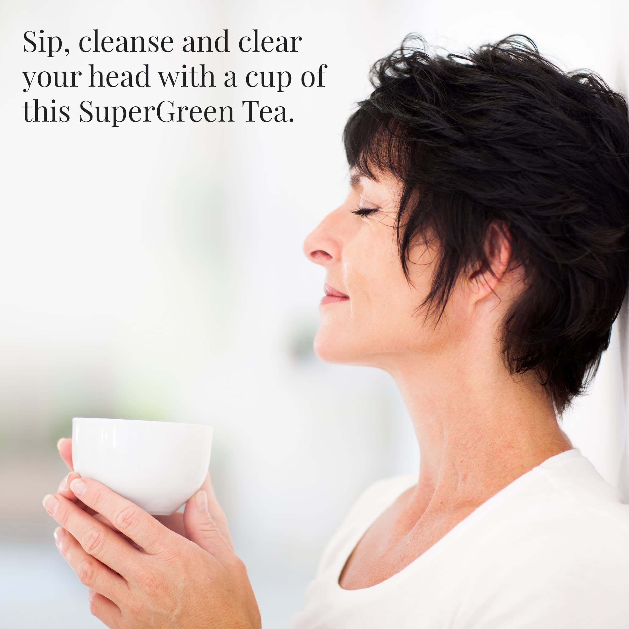 The Republic of Tea Brain Boost Supergreen Green Tea, Ginkgo Biloba, and Matcha Tea Blend (36 Tea Bags)