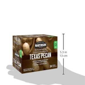 Martinson Single Serve Coffee Capsules, Texas Pecan, Compatible with Keurig K-Cup Brewers, 24 Count