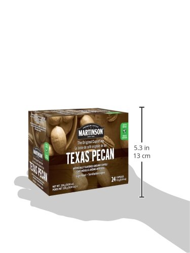 Martinson Single Serve Coffee Capsules, Texas Pecan, Compatible with Keurig K-Cup Brewers, 24 Count