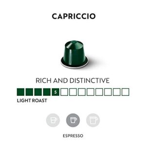 Nespresso Capsules OriginalLine, Capriccio, Medium Roast Espresso Coffee, 50 Count Coffee Pods, Brews 1.35oz (ORIGINAL LINE ONLY)