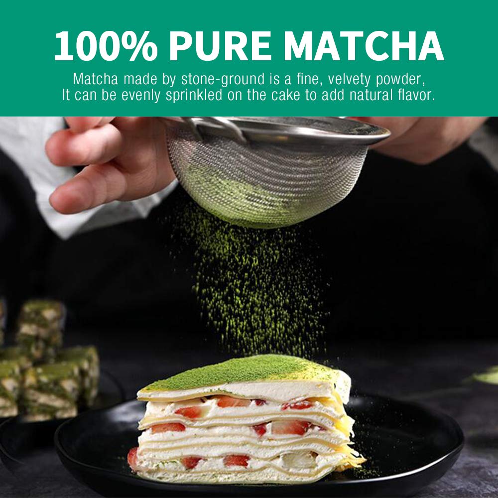 TIAN HU SHAN Matcha Green Tea Powder 15.3oz/434g, Starter Matcha Culinary For Lattes, Cooking, Baking