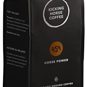 Kicking Horse Coffee 454 Horse Powder Ground Coffee, 10 Ounce