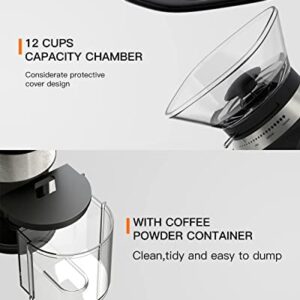 Electric Conical Burr Coffee Grinder, Adjustable Burr Mill with 19 Precise Grind Setting, Stainless Steel for Drip, Percolator, French Press, Espresso and Turkish Coffee Makers