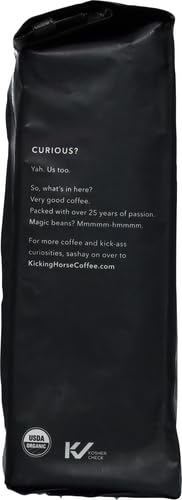 Kicking Horse Coffee, Grizzly Claw, Dark Roast, Whole Bean, 10 Oz - Certified Organic, Fairtrade, Kosher Coffee