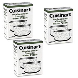 cuisinart dcc-rwf *triple pack* charcoal water filters in cuisinart dcc-rwf retail box