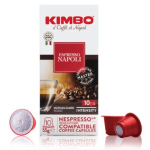 Kimbo Espresso Napoli Nespresso Capsules, 100% Arabica Coffee (Pack of 100 Capsules)