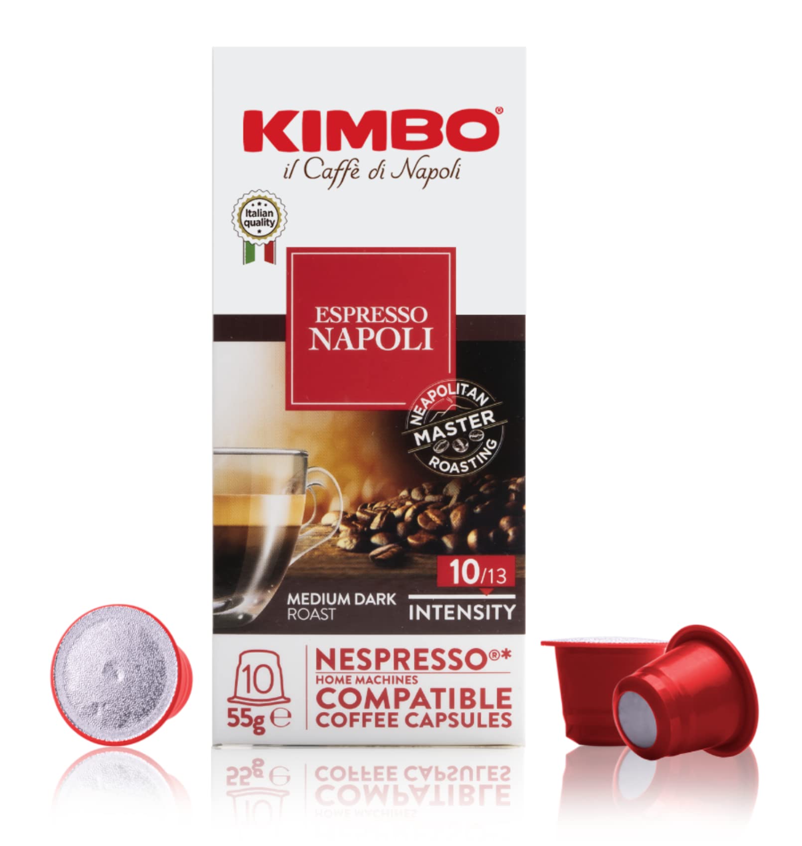 Kimbo Espresso Napoli Nespresso Capsules, 100% Arabica Coffee (Pack of 100 Capsules)