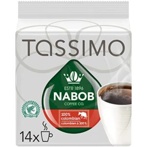 tassimo nabob 100% colombian coffee 14 t discs (110g / 3.8oz)