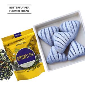 T'SMOMENT Butterfly Pea Flower Tea, Pure Natural Butterfly Pea Tea, Premium Dried Butterfly Pea Flower for Blue & Purple Tea Drinks and Food Coloring, 50g(1.76 Oz.)