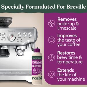 Breville Compatible Descaling Solution. Specially Formulated to Clean & Descale your Breville Machine. 2 Uses per Bottle, 2 Pack. Eco-Friendly Carbon Neutral Maintenance Kit.