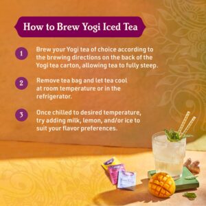 Yogi Tea Vanilla Spice Perfect Energy Tea - 16 Tea Bags per Pack (6 Packs) - Organic Vanilla Energy Tea - Focus Tea - Includes Green Tea, Black Tea, Ashwagandha, L-Theanine & More