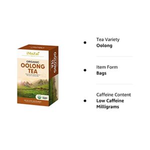 Imozai Organic Oolong Tea Bags 100 Count Individually Wrapped