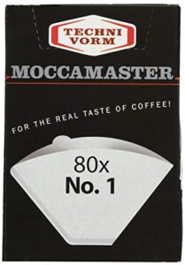 technivorm moccamaster 85090 cup-one paper filters, 80 count, white