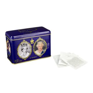 Queen Elizabeth II Tea Tin with 40 English Breakfast Teabags