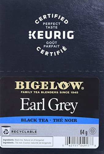 Bigelow Earl Grey Tea, 24-Count K-Cup Portion Pack for Keurig Brewers