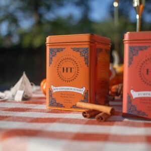 Harney & Sons Caffeinated Hot Cinnamon Sunset Black Tea with Orange and Cloves Tin 20 Sachets