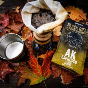 Black Rifle Coffee Company, AK-47 Espresso,100% Arabica Coffee,Colombian Supremo Roasted Dark, Whole Bean 12 oz Bag