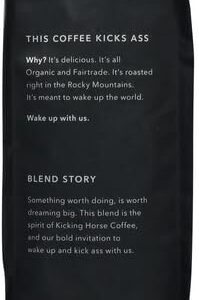 Kicking Horse Coffee, Kick Ass, Dark Roast, Whole Bean, 10 Oz