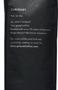 Kicking Horse Coffee, Kick Ass, Dark Roast, Whole Bean, 10 Oz