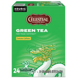 Celestial Seasonings Authentic Green Tea, K-Cup Portion Pack for Keurig K-Cup Brewers, 24-Count