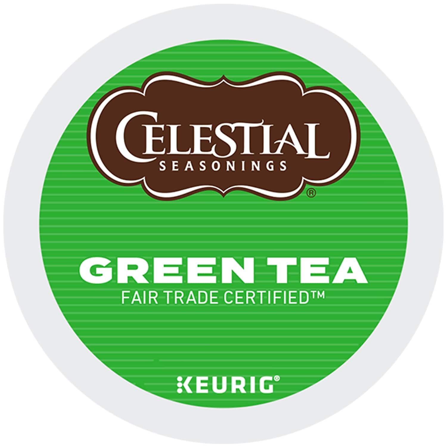 Celestial Seasonings Authentic Green Tea, K-Cup Portion Pack for Keurig K-Cup Brewers, 24-Count