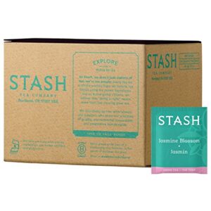 stash tea jasmine blossom green tea, box of 100 tea bags