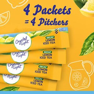 Crystal Light Sugar-Free Decaffeinated Lemon Iced Tea Naturally Flavored Powdered Drink Mix 48 Count Pitcher Packets