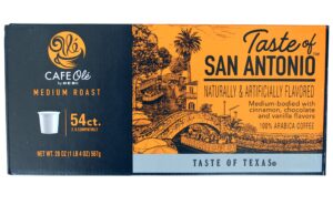 54-count h.e.b. cafe ole --taste of san antonio single serve