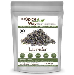 the spice way lavender flowers - (2 oz) dried flower buds for tea and culinary use