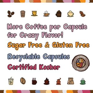 Crazy Cups Flavored Decaf Coffee, for the Keurig K Cups Coffee 2.0 Brewers, Variety Pack Sampler, 40 Count