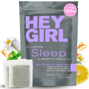 sleep tea for bedtime - calming sleepytime herbal tea w/valerian root, chamomile, passion flower, lemon balm - relaxing natural nighty night sleeping tea - relaxation self care gifts for women