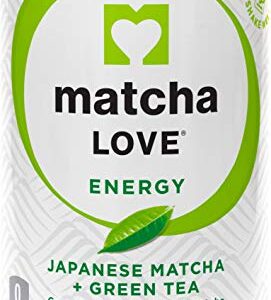 Matcha Love Green Tea Unsweetened Energy Shots, 5.2 Oz, Pack of 20