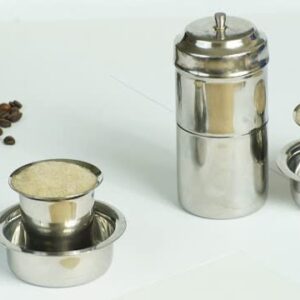 SHASTHA FOODS Stainless Steel South Indian Filter Coffee Maker(Size # 3) - 260 ml (Pack of 1) B-P